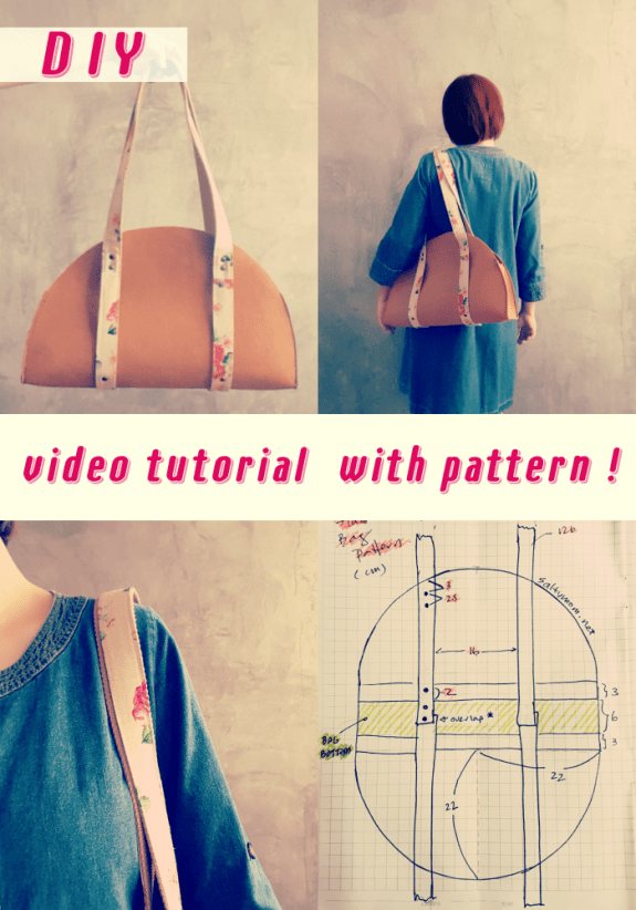 DIY Half Moon Bag | Salty*mom