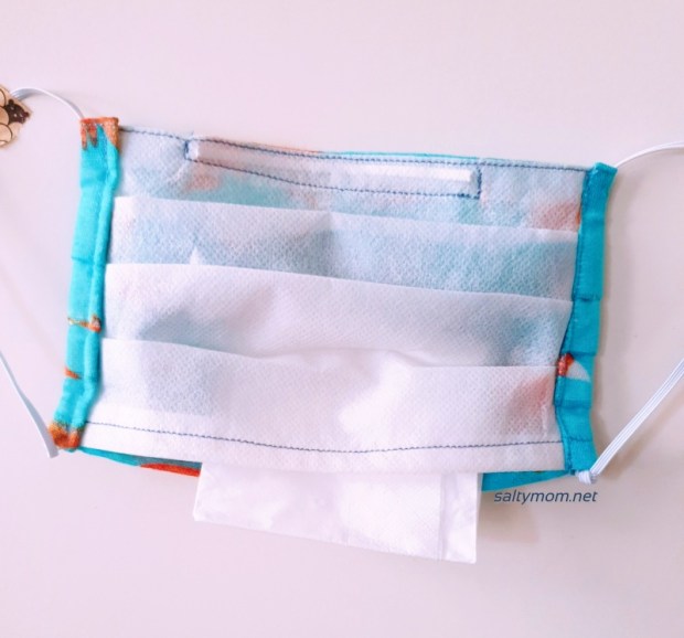 diy pleated cloth face mask with pocket filter | Salty*mom