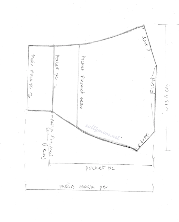 DIY a String Tie Face Mask, a little hack | Salty*mom