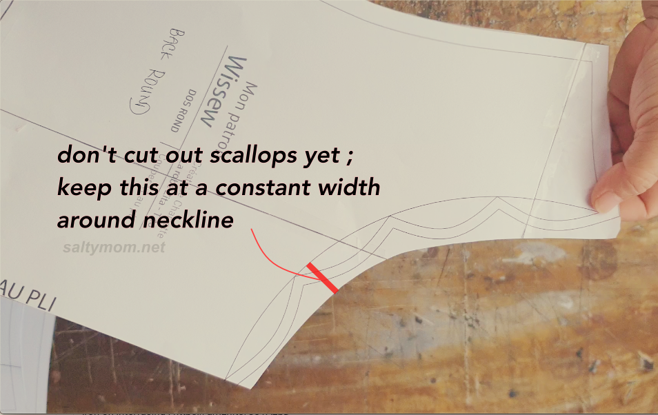 How to Sew Scallops + Open Back Crop Top Idea | Salty*mom